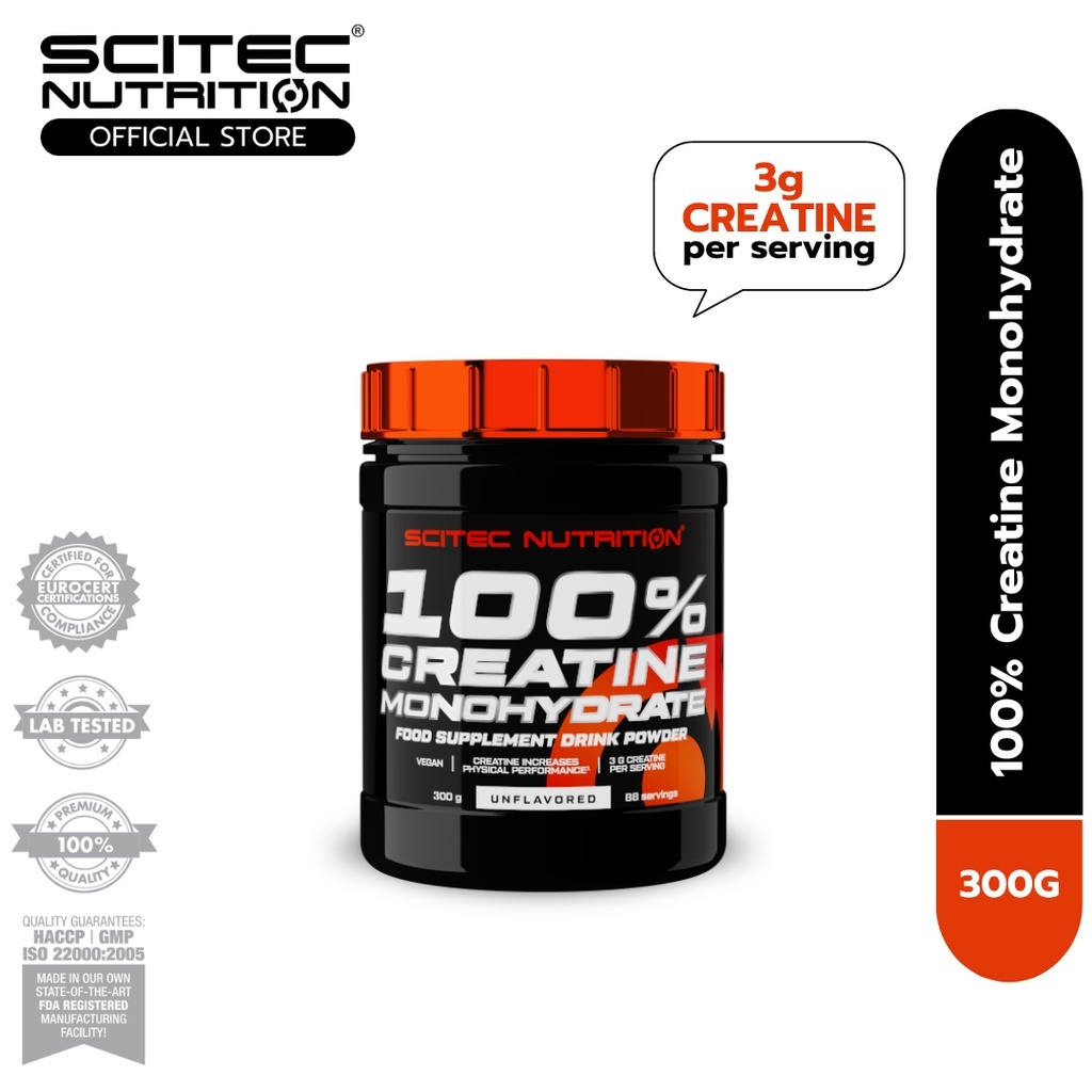 SCITEC NUTRITION 100% Creatine Monohydrate (300g) | Shopee Malaysia