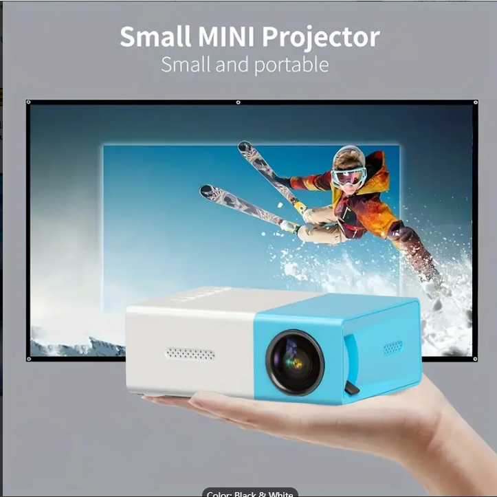 projector mini for phone android iPad hd portable projektor usb Camping ...