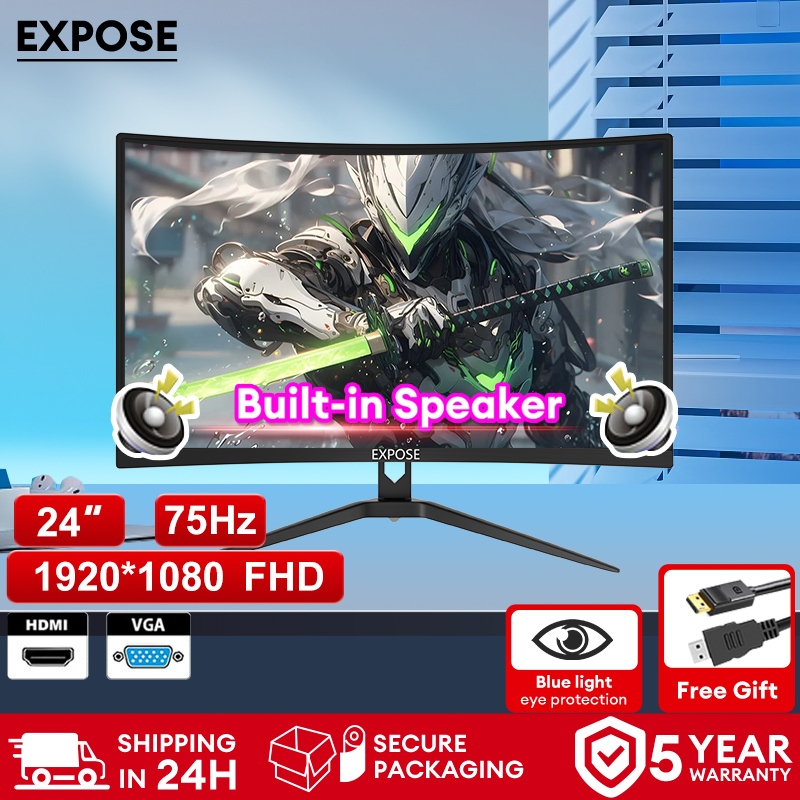 Monitor PC Gaming Monitor 27 Inch Curved LCD Display 75HZ 19-32Inch ...