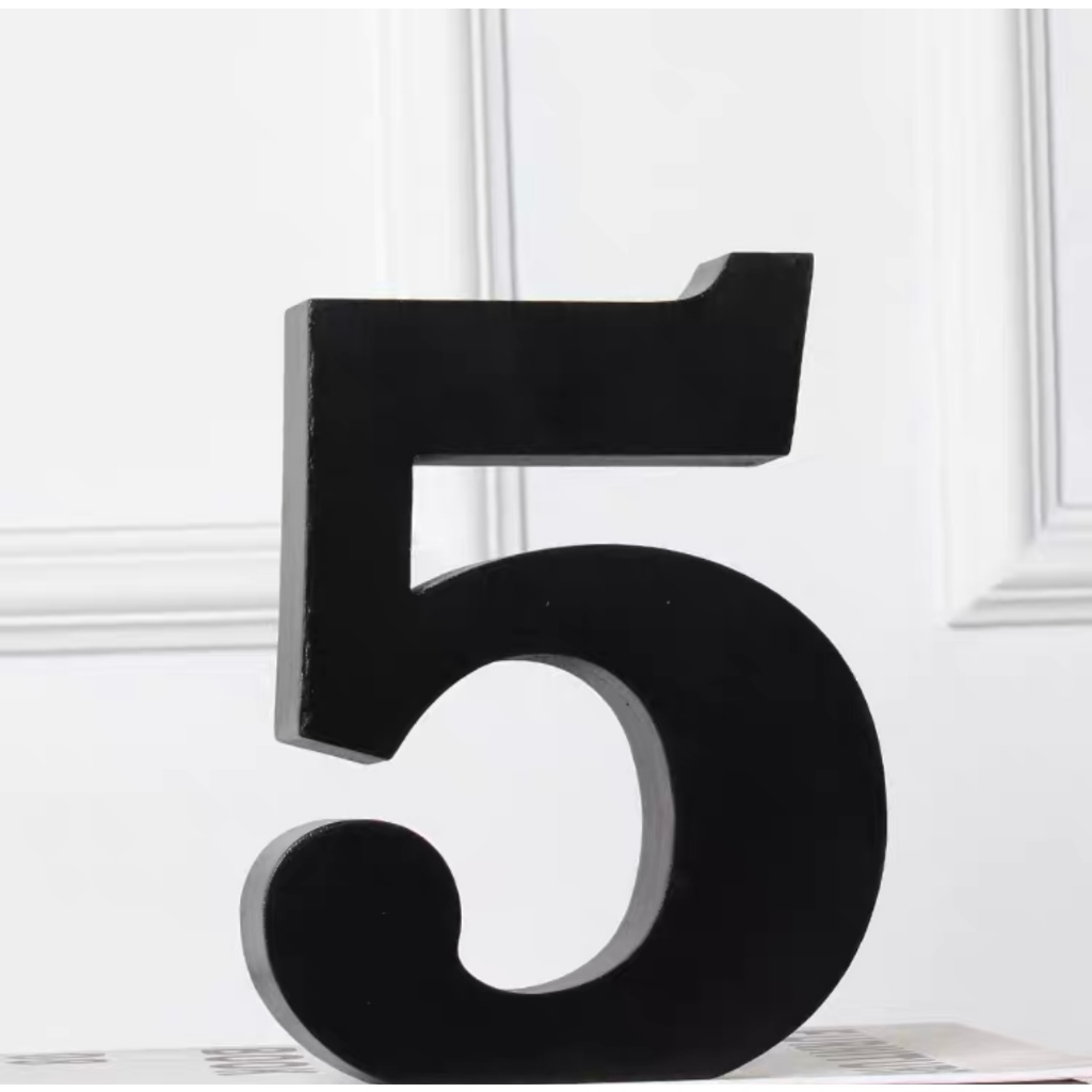 Black H8cm Waterproof Alphabet ABC Letter Box Huruf Hiasan Dinding ...