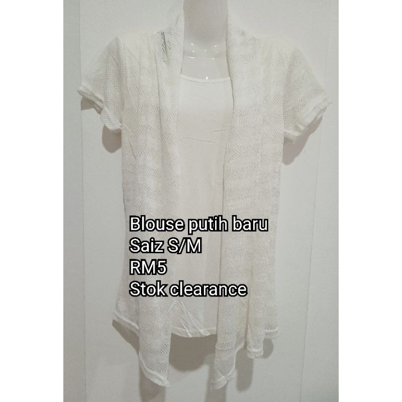 🌹Blouse putih baru🌸Stock clearance🌸RM5 only🌹 | Shopee Malaysia