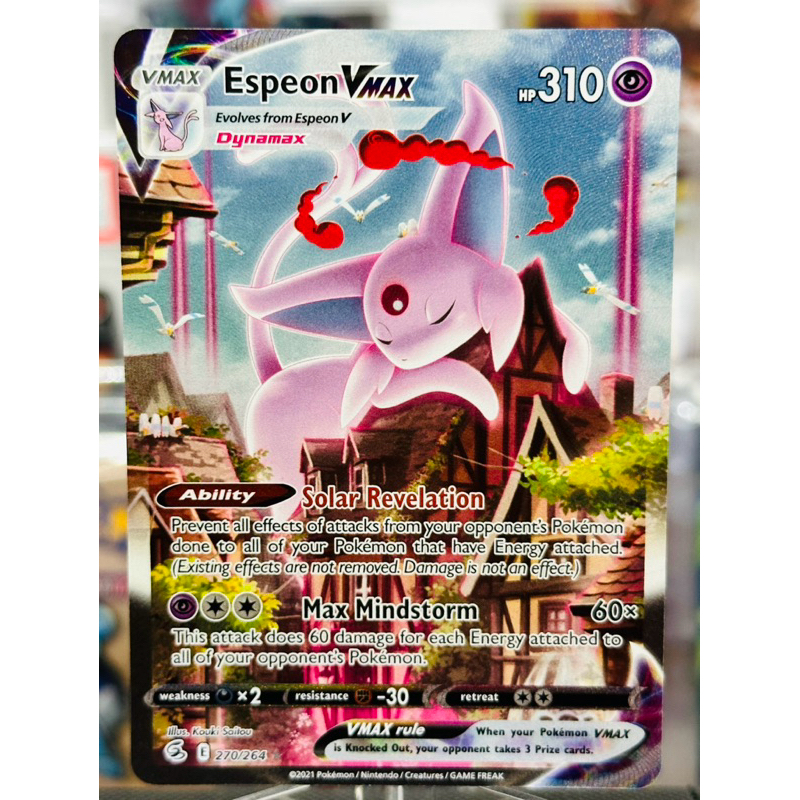 Espeon VMAX - Pokemon Fusion Strike Alt Art Card 270/264 | Shopee Malaysia
