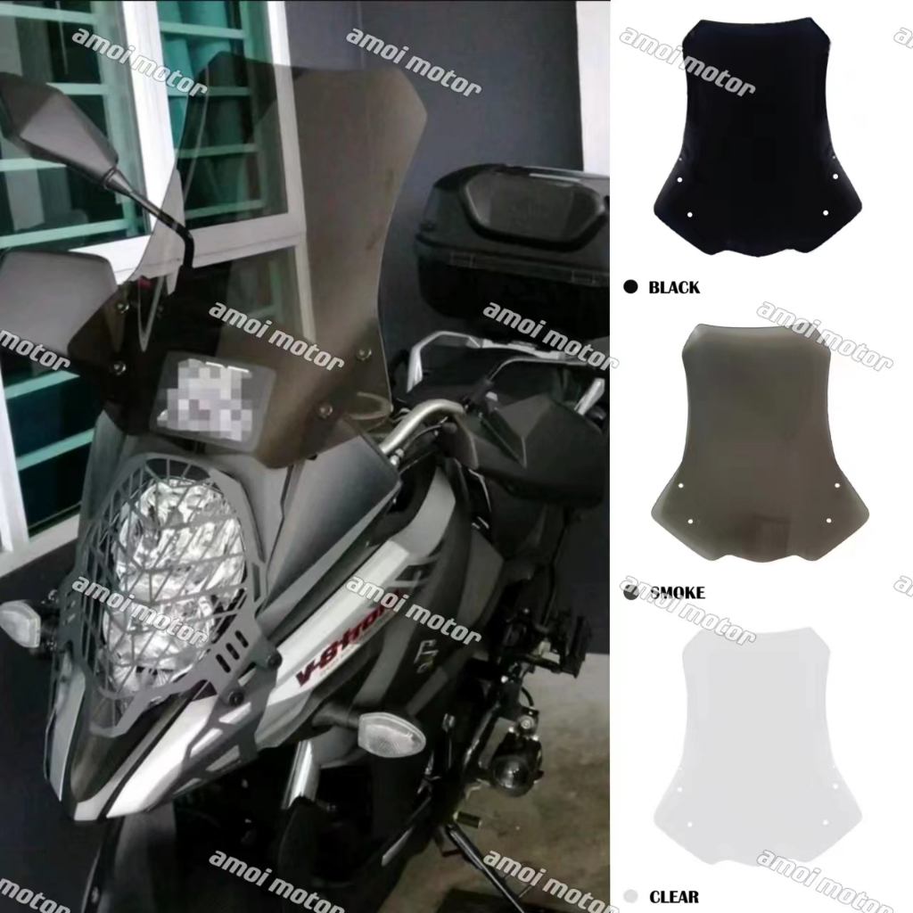 VSTROM 650 VSTROM 1000 WINDSHIELD 2017 2018 2019 COWLING WINDSCREEN V ...