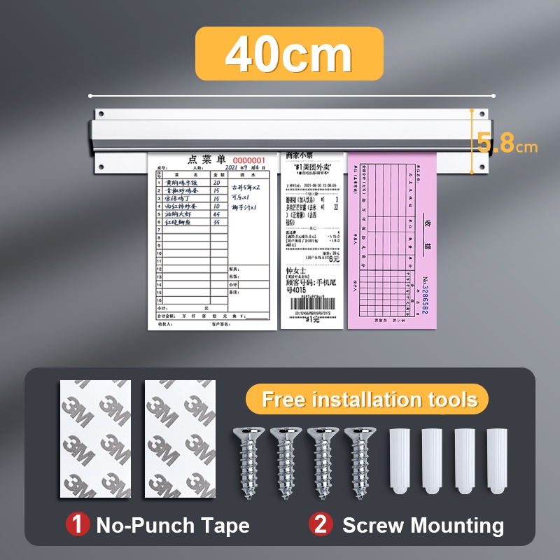 【PrettyFriday】Ticket Tab Bill Receipt Hanging Rack Bar Kitchen Order ...