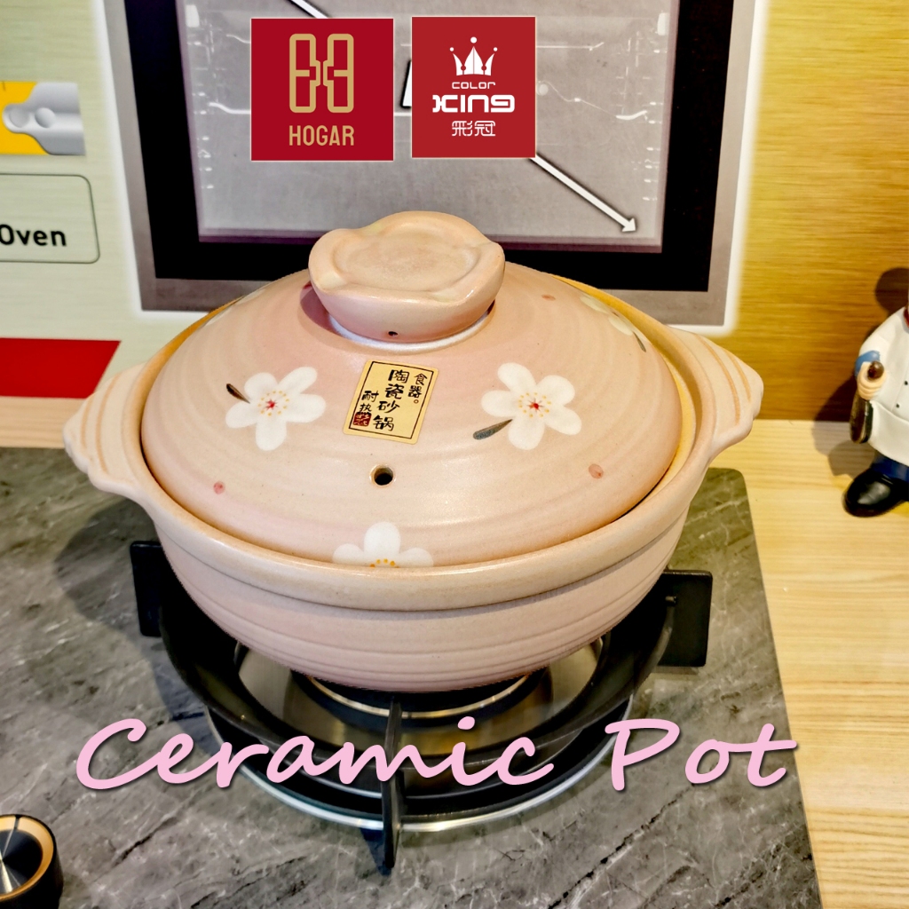 Color King JINWUSHAO Ceramic Hot Pot 2500ML PLUM BLOSSOM | 100% Ceramic ...