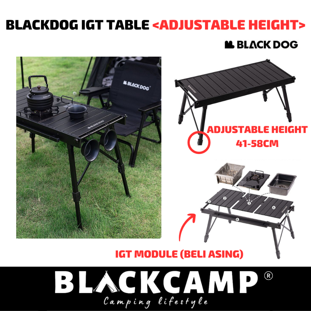 Blackdog IGT Combination Table IGT Camping Picnic BBQ Table Combined Cooking Foldable Portable ...