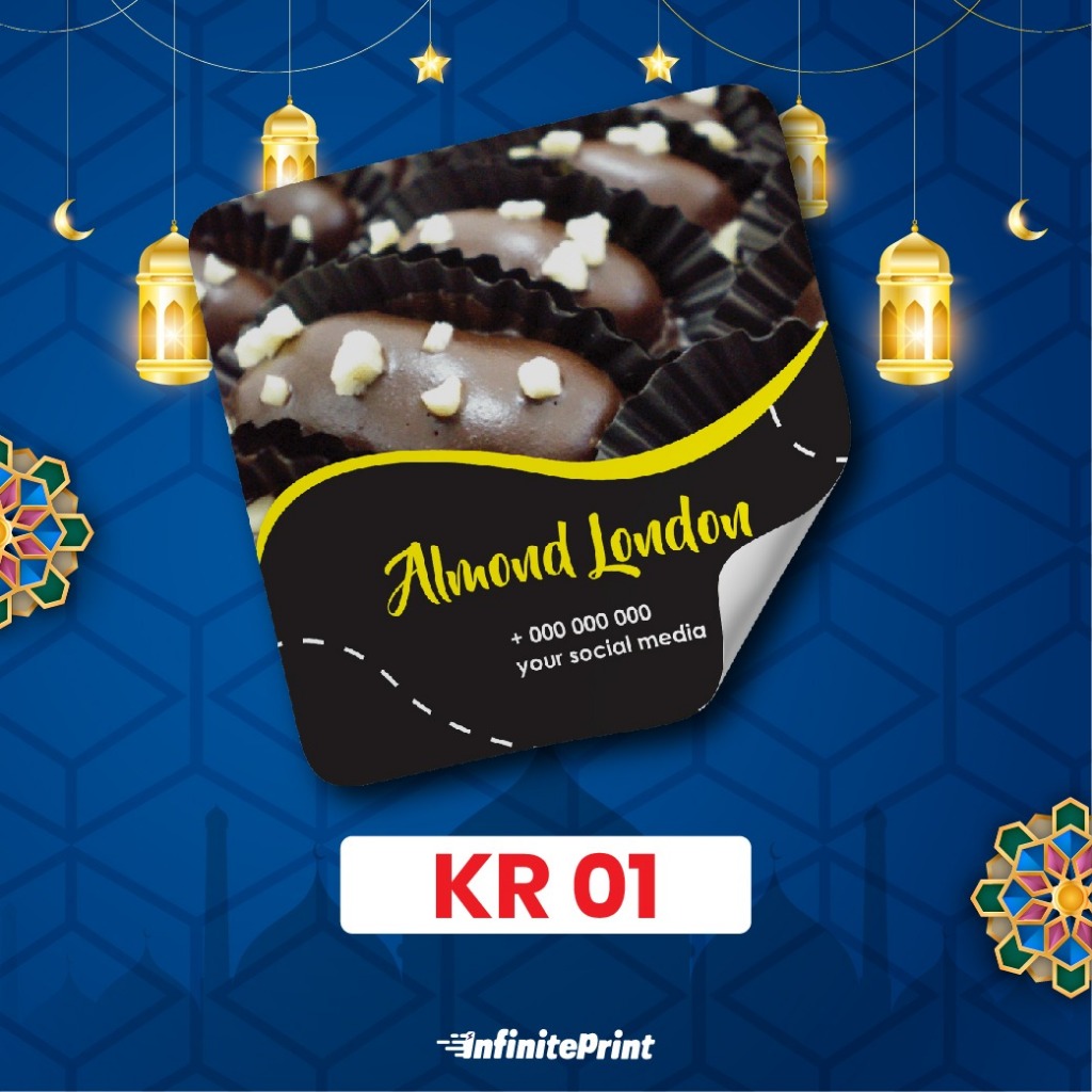 Kuih Raya Sticker Label Product - 3cm / 4cm / 5cm / 6cm / 7cm / 8cm ...