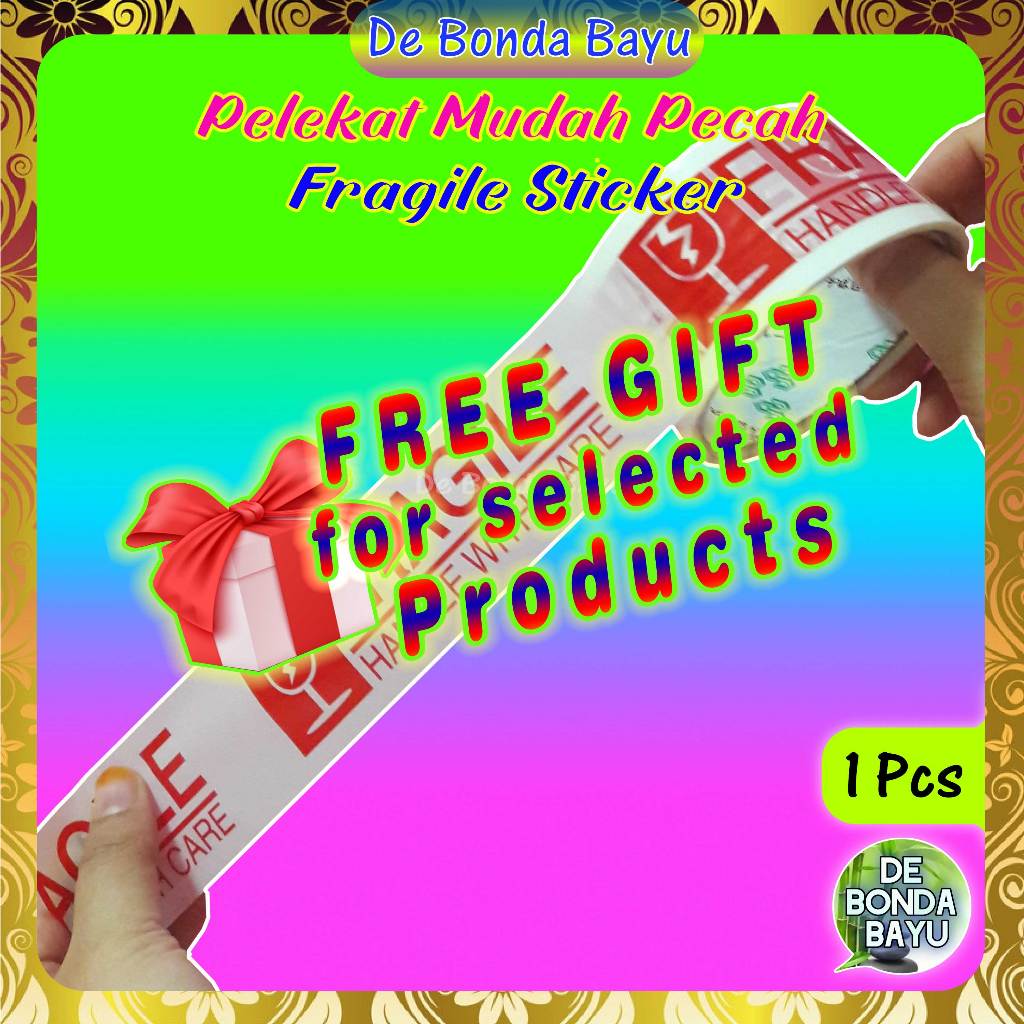 GIFT - Fragile Sticker for your parcel | Shopee Malaysia
