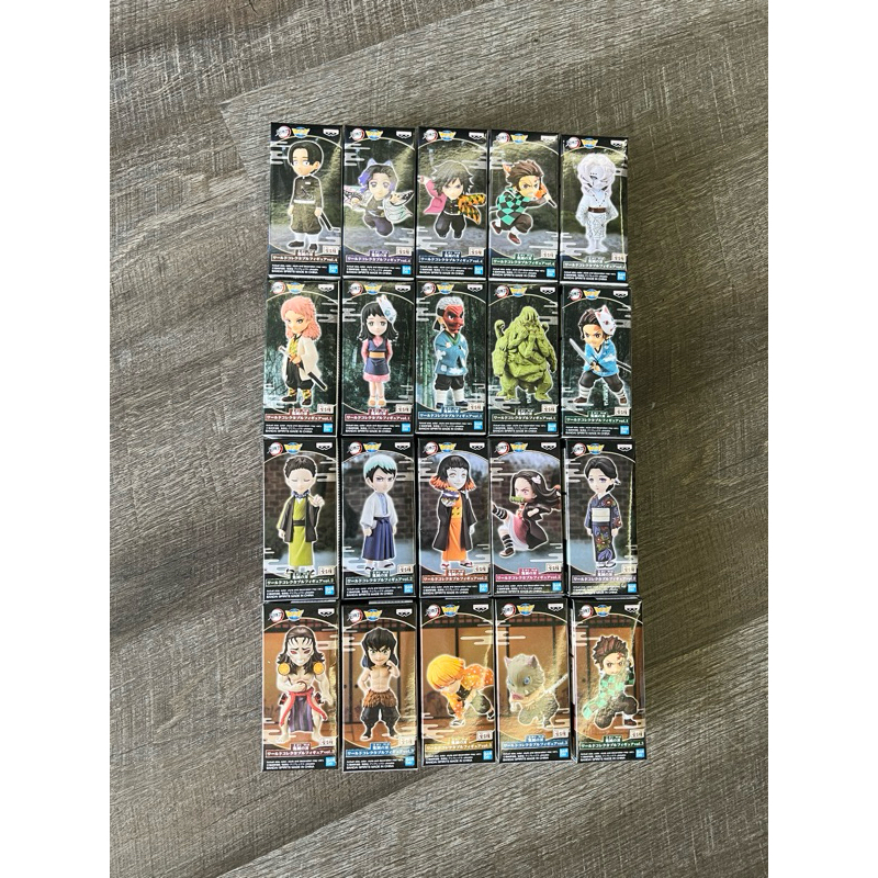 BIB Banpresto WCF Demon Slayer Vol 1-4 Full Set KIMETSU NO YAIBA ...