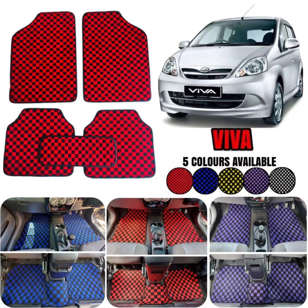PERODUA VIVA CARPET 5pcs(set) For Perodua Viva Thai Style Carpet Floor ...