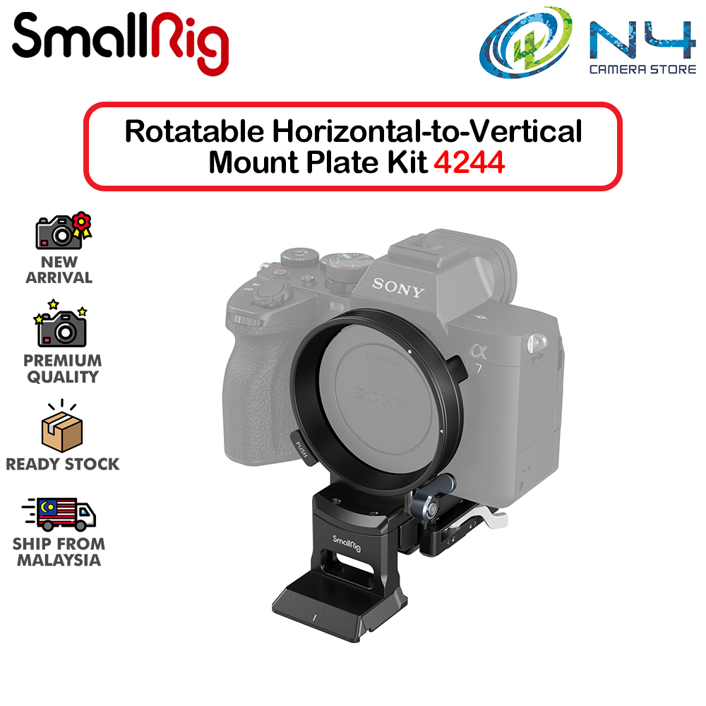 Smallrig 4244 Rotatable Horizontal-to-Vertical Mount Plate Kit for Sony ...