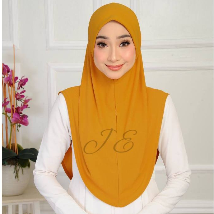 Tudung sarung Sarima Plain Scuba Awning Kain Mosscrepe | Shopee Malaysia