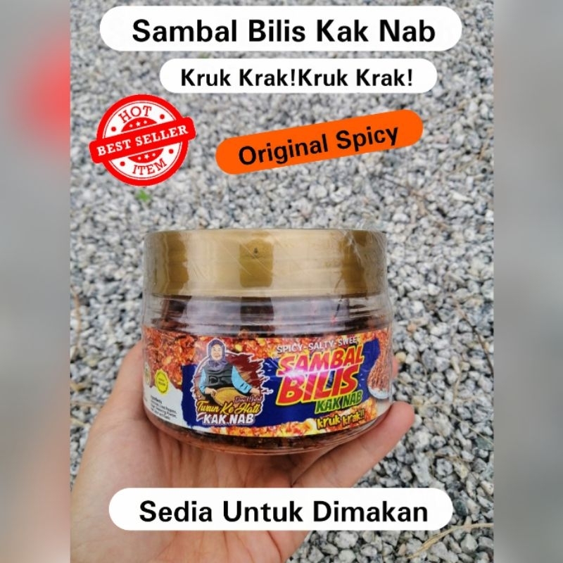 MAKAN TIME SAHUR Sambal Bilis Kruk Krak Kak Nab Original Spicy | Shopee ...