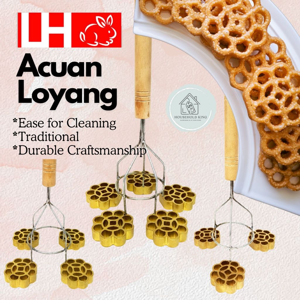 LH Acuan Kuih Loyang Acuan rose ros goyang bunga Cetakan kembang loyang ...