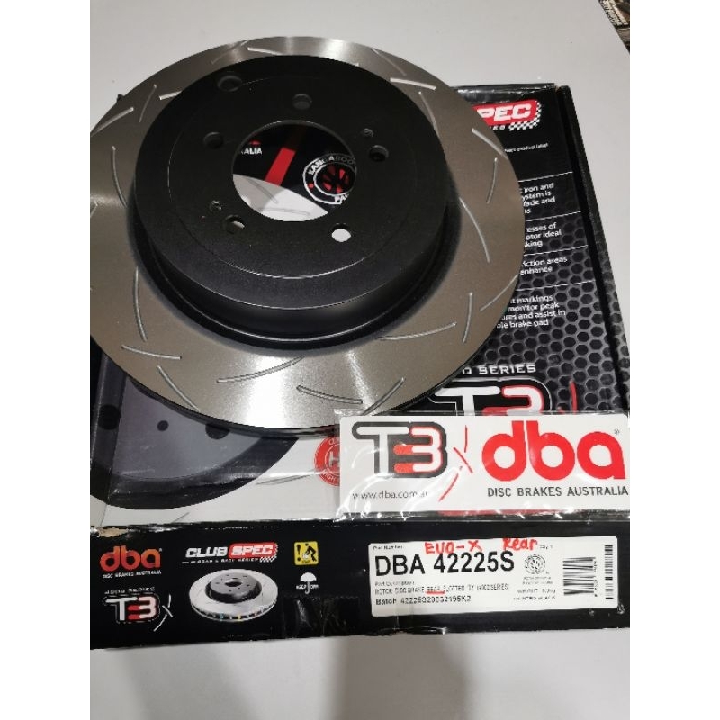 DBA T3-4000 Mitsubishi Evolution X 10 CZ4A rear disc brake rotor ...