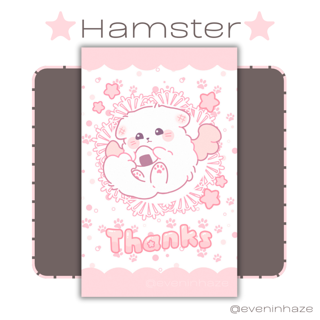 【Ready Stock】＜Hamster＞label stickers sealing stickers cute aesthetic ...