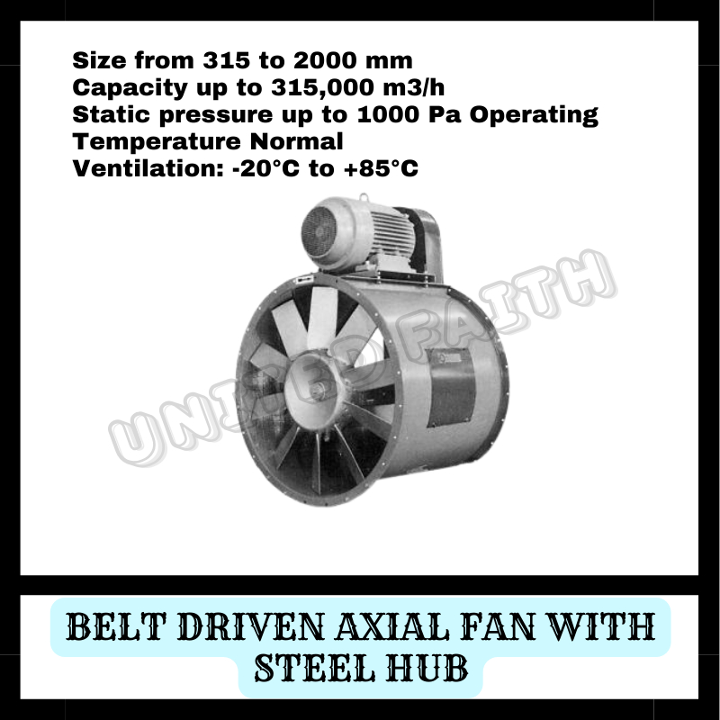 Belt Driven Axial Fan with Steel Hub - Industrial Axial Fans | Shopee ...