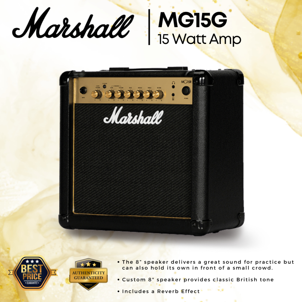 MARSHALL 15 Watts Guitar Combo Amplifier ( MG15G / MG15 ) | Shopee Malaysia