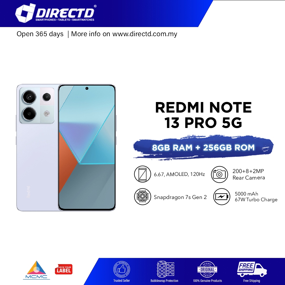 Redmi Note 13 Pro 5G [8GB RAM | 256GB ROM] | Shopee Malaysia