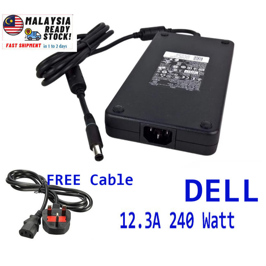 GENUINE Dell 19.5V 12.3A 12.31A 240w Alienware Precision Inspiron Latitude XPS Power Supply ...