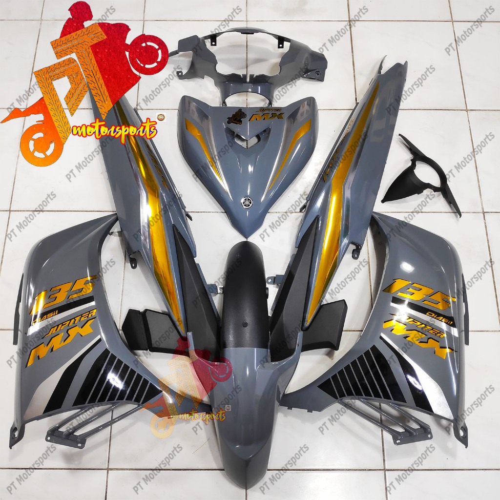 Yamaha LC 135 Cover Set V2 V3 V4 V5 V6 V7 Nardo Grey Sticker Jupiter MX ...