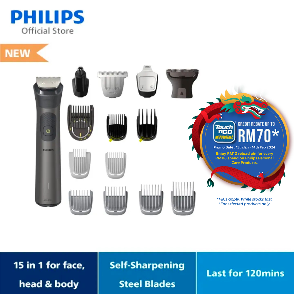 Philips MultiGroom Series 7000 Set With Storage Pouch And 15 ...