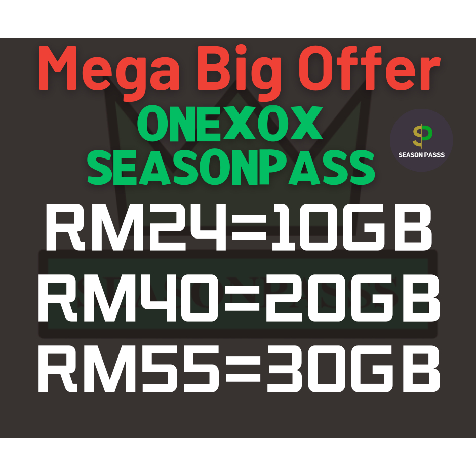 ONEXOX SEASON PASS MEGA OFFER | Shopee Malaysia