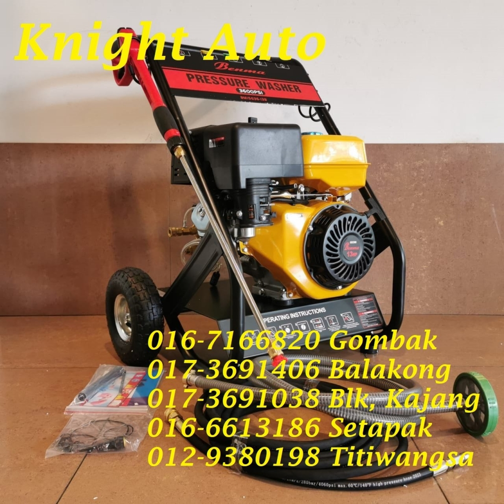 Benma BM15G36-13B 248Bar Plunger Pump with 13Hp Gasoline Engine c/w ...