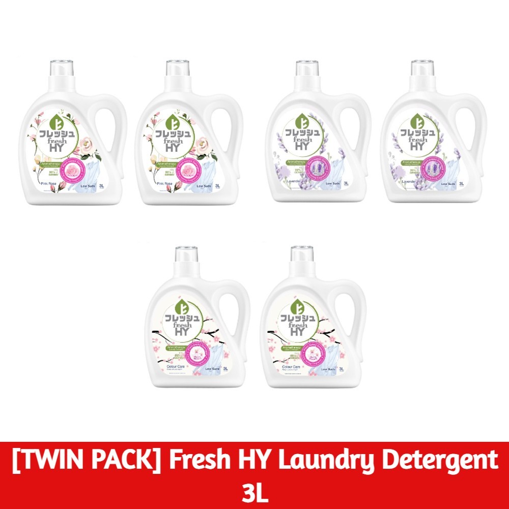 [TWIN PACK] Fresh HY Laundry Detergent 3L | Shopee Malaysia