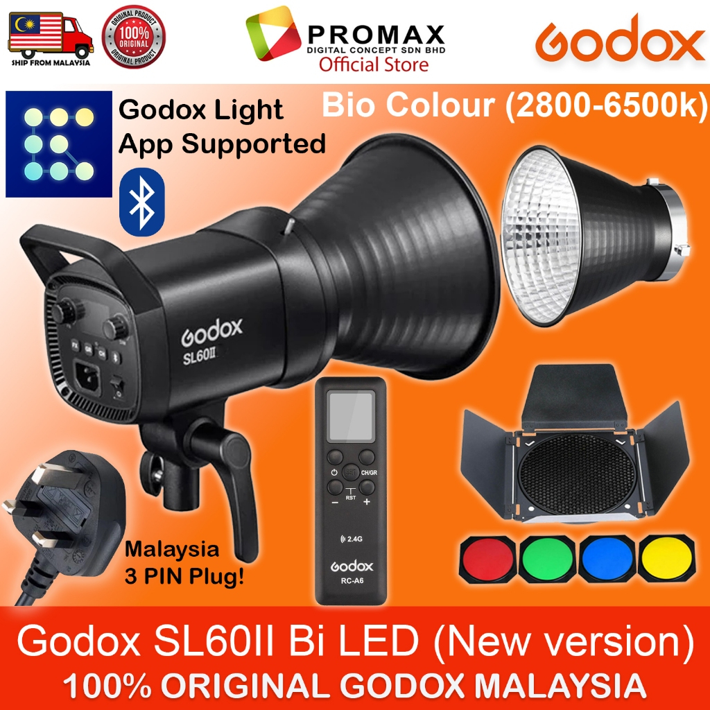 CHEAPEST! Godox SL60iiBi SL-60 2800 - 8500K LED Video Light Bi-color ...