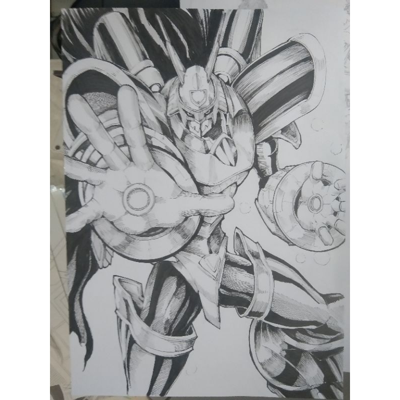 DIGIMON artist drawing picture ALPHAMON | Shopee Malaysia
