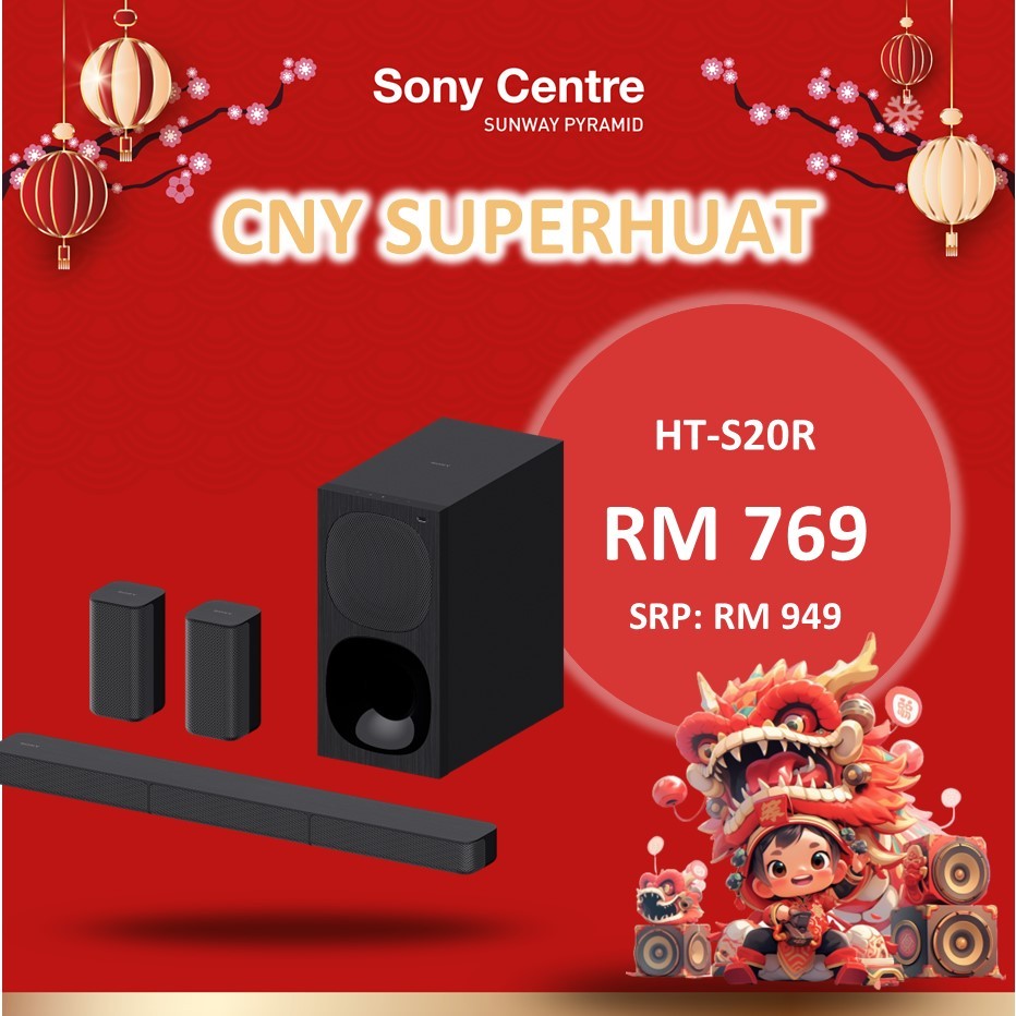 Sony HT-S20R 5.1ch Home Cinema Soundbar System | S20R | Shopee Malaysia