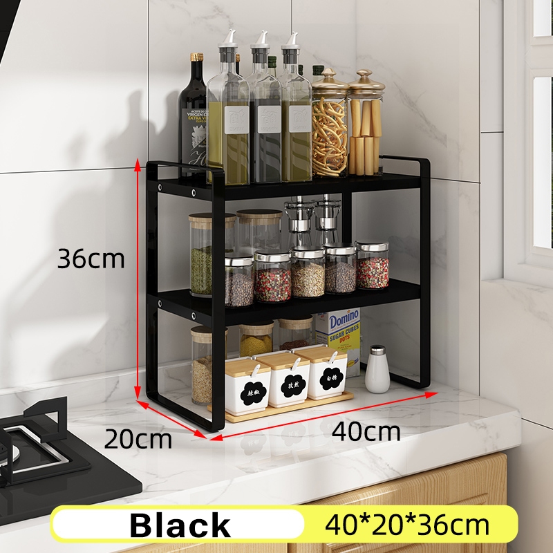 Kitchen Seasoning Rack Countertop Condiment Rack Kitchen Spice Rack ...