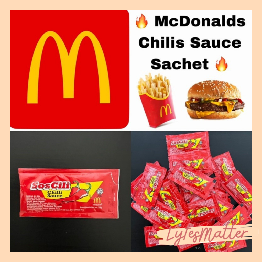 (PENDING) Chili Sauce Sachet Assorted Brand Life Mcdonalds Mcd Mekdi ...