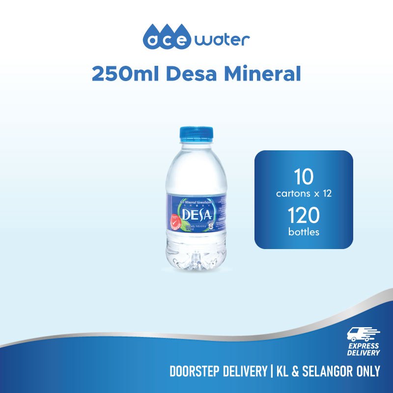 250ml Desa Mineral Water 10 Packs 120 Bottles Doorstep Fast Delivery ...