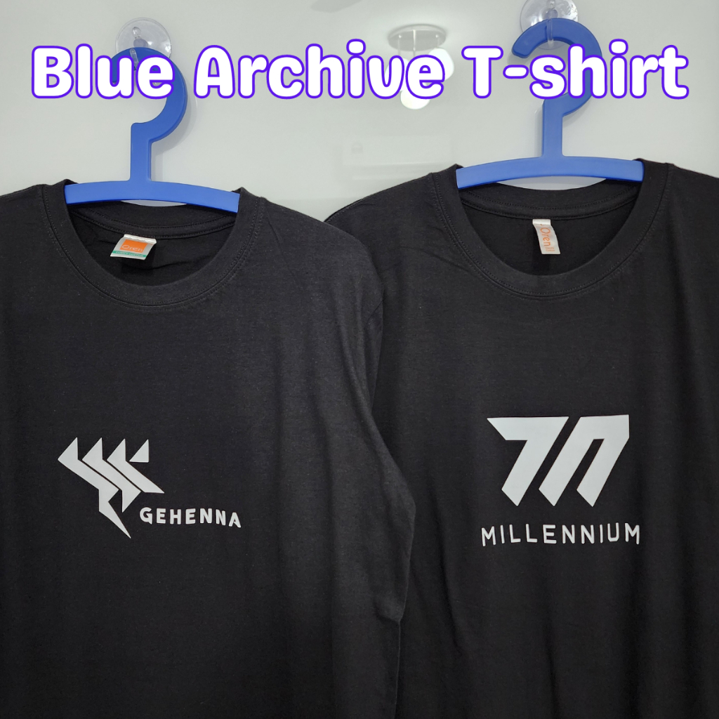 Blue Archive Premium Cotton Round Neck T-shirt (Unisex Men Women ...
