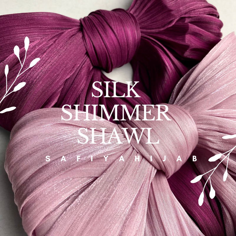 NEW‼️SHAWL SILK SHIMMER / SHAWL SHIMMER VIRAL as | Shopee Malaysia