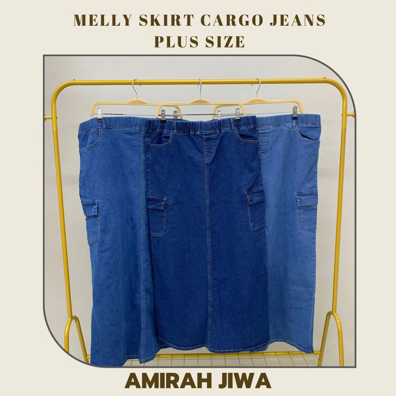 MELLY SKIRT CARGO JEANS PLUS SIZE | Shopee Malaysia