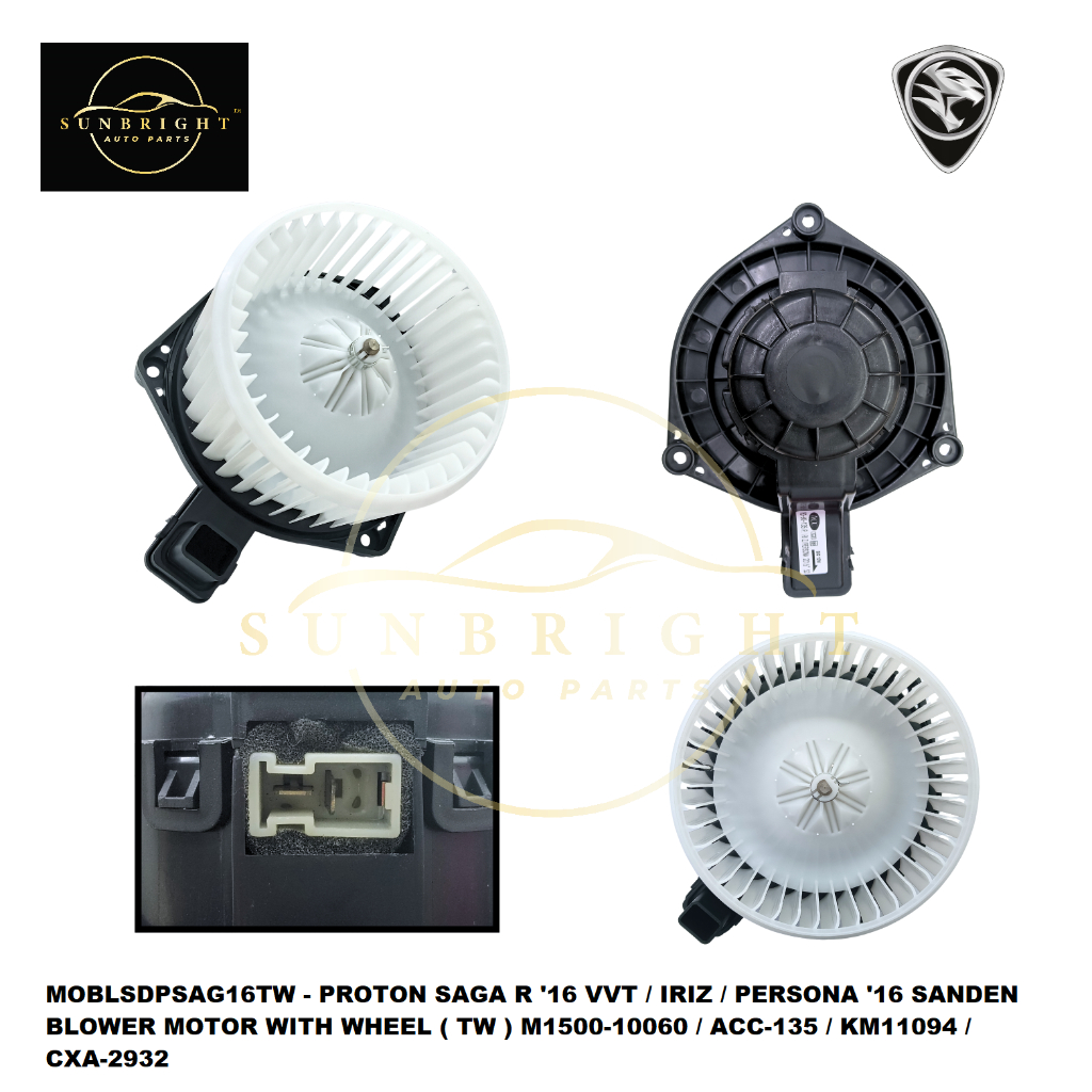 PROTON SAGA R '16 VVT / IRIZ / PERSONA '16 SANDEN BLOWER MOTOR WITH ...