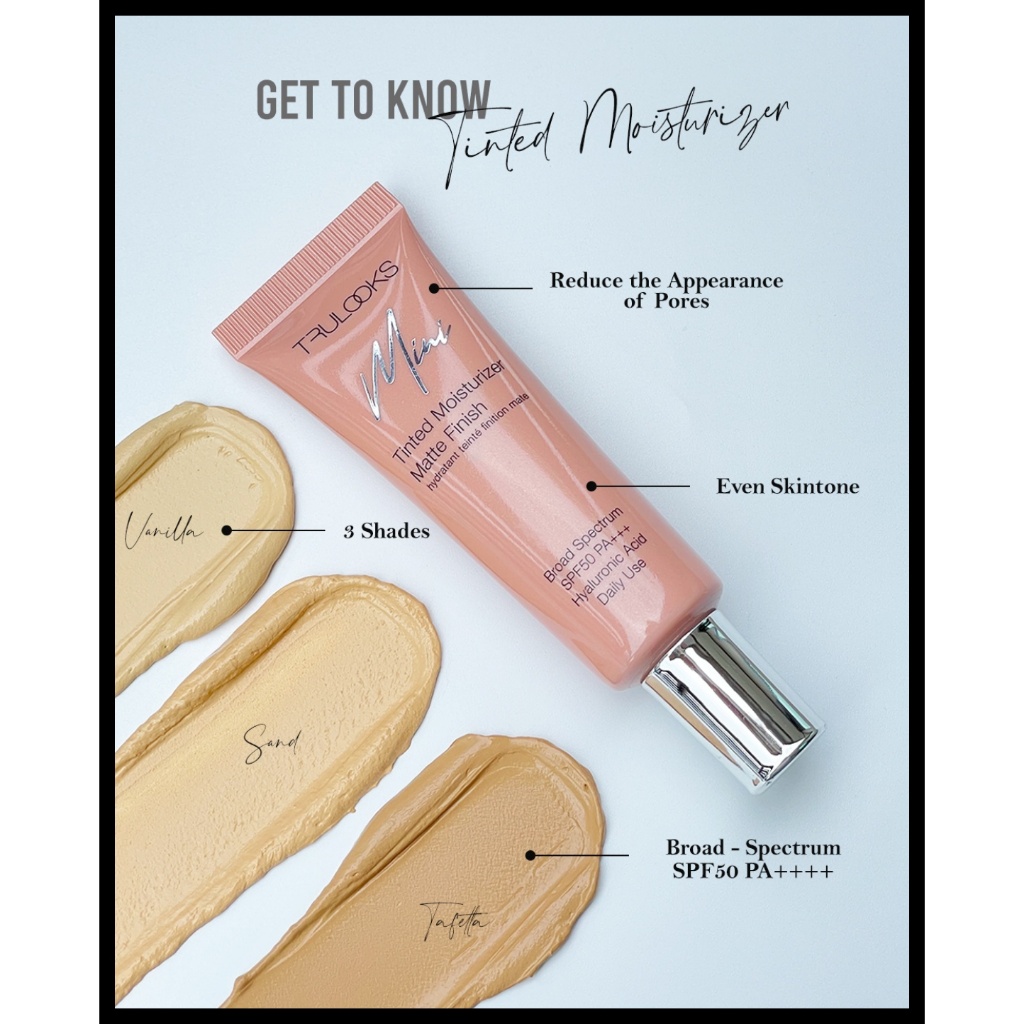 TRULOOKS TINTED MOISTURIZER MATTE FINISHED FULL SIZE IS BACK - TRULOOKS ...