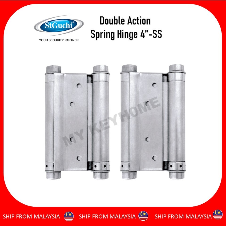 ST GUCHI 3"/4"/5" STAINLESS STEEL SUS304 DOUBLE ACTION SPRING HINGE ...