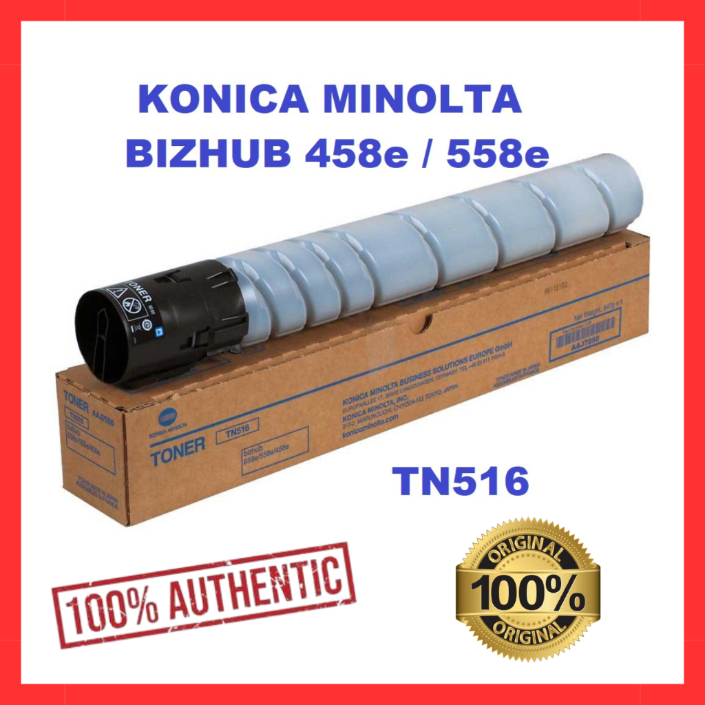 Genuine Toner Konica Minolta TN516 For Use In Bizhub 458e 558e BH458e ...