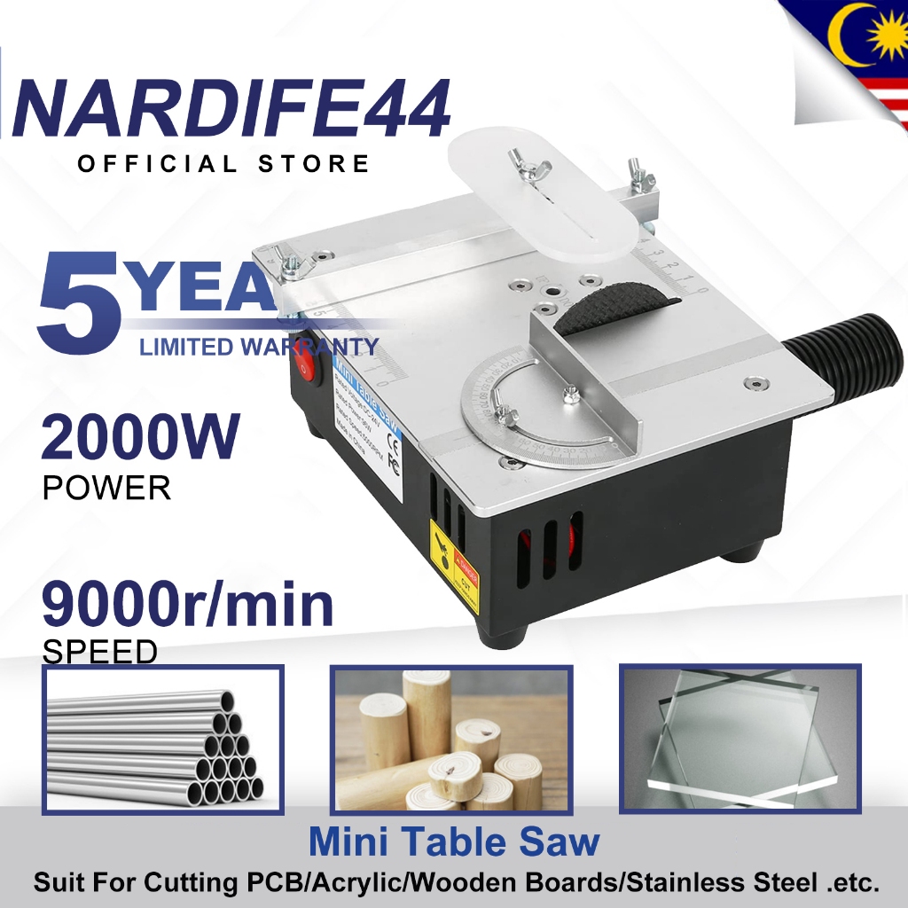 5 Years Warranty Mini Table Saw Precision Desktop Acrylic PCB Manual ...