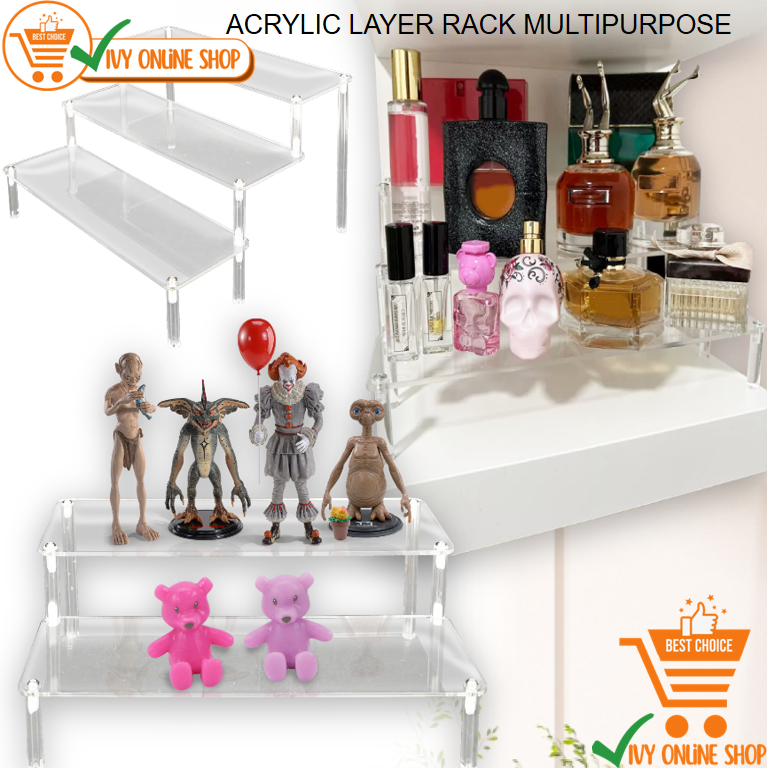 Figurine Acrylic Display Stand Mini Doll Storage Figure Display Rack ...
