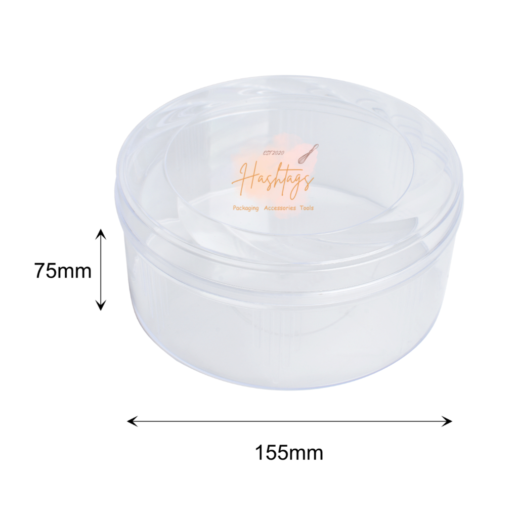 Ready Stock FF2811 Round Plastic Container Bekas Kuih Cookies Box ...