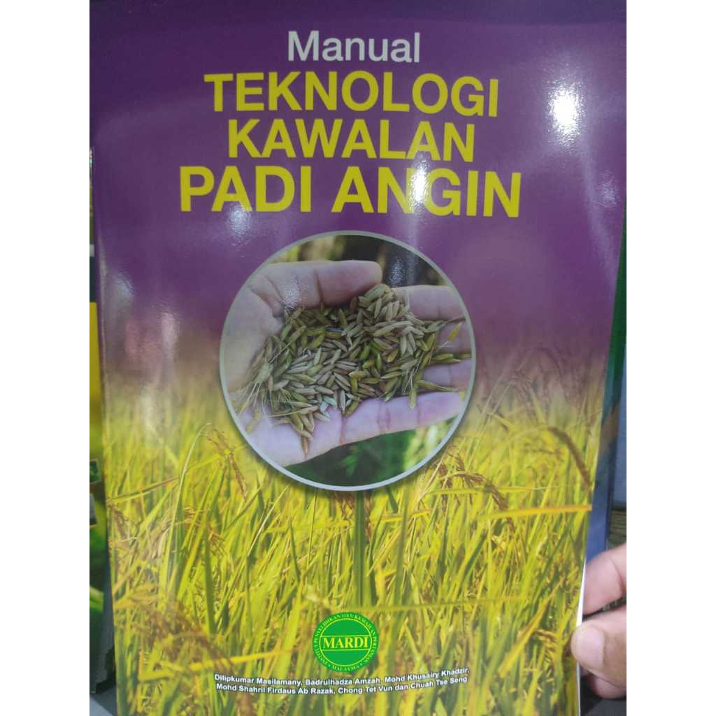 (MARDI) MANUAL TEKNOLOGI KAWALAN PADI ANGIN | Shopee Malaysia
