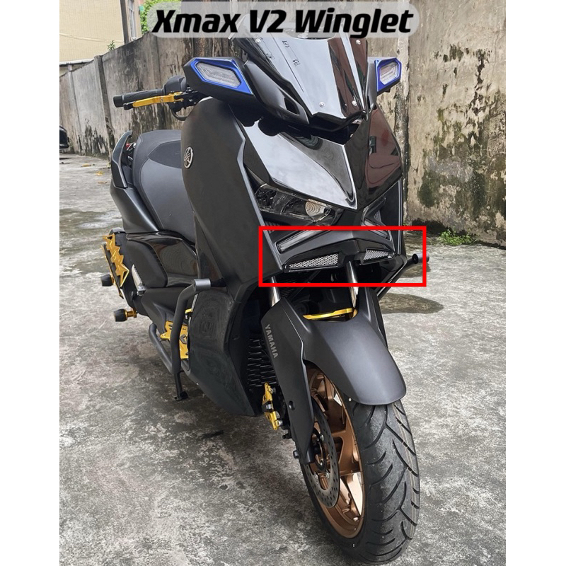 Yamaha XMAX V2 2023 Front Winglet Cover Dada Depan XMAX250 XMAX300 Motorcycle Front Beak Front ...