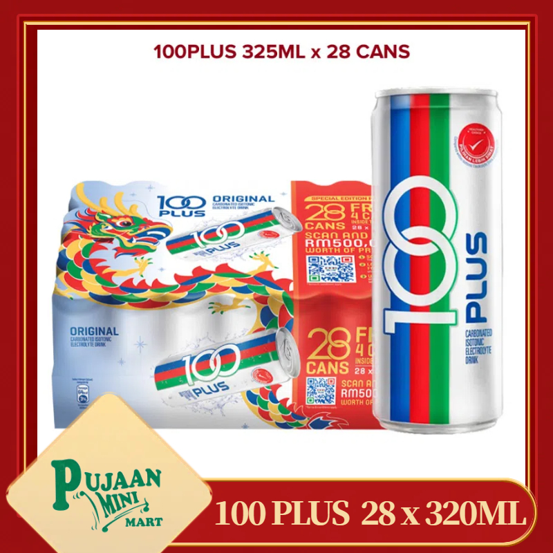 CNY 2024 100 PLUS ORIGINAL 28x320ML | Shopee Malaysia