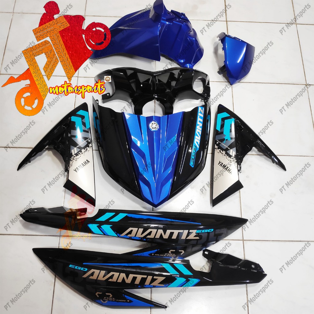 Ego Avantiz Cover Set Body Set With Sticker OEM Black Blue Vpbc5 Biru ...
