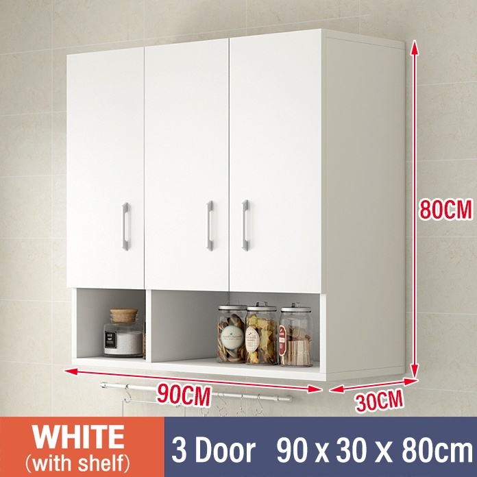 🏆 Kabinet dapur Wall Cabinet Kitchen Cabinet With Shelf Home Wooden ...